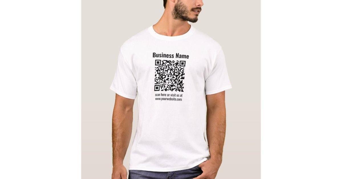 Create Your Own QR Code | Transperant T-Shirt | Zazzle