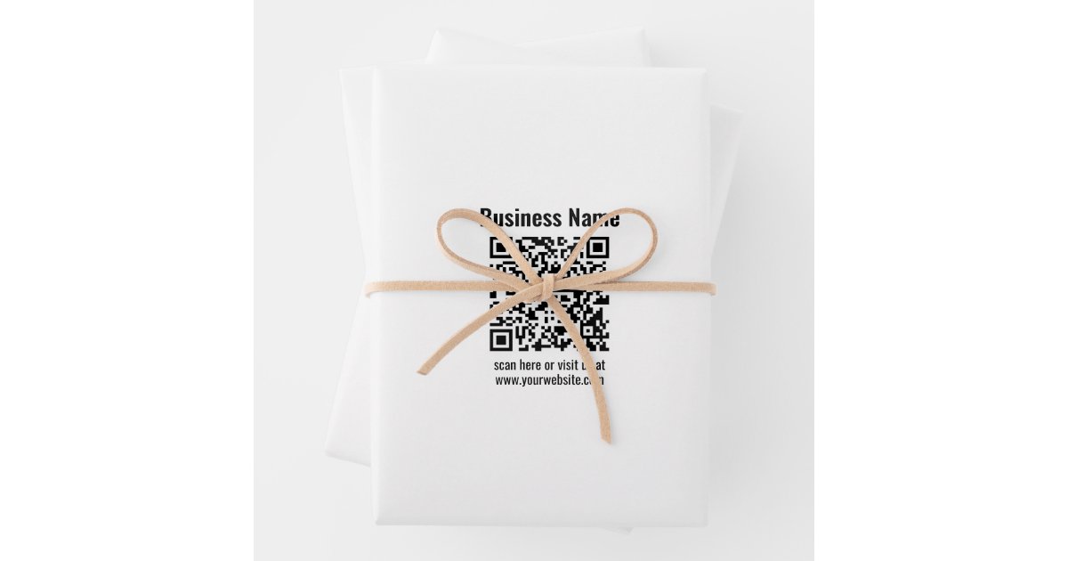 Create Your Own QR Code | Transperant Wrapping Paper Sheet | Zazzle