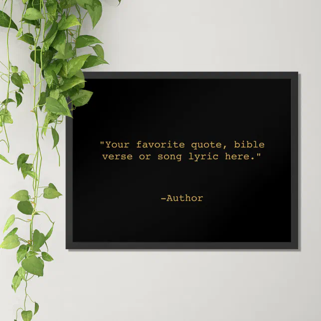 Create Your Own Quote Poster | Zazzle