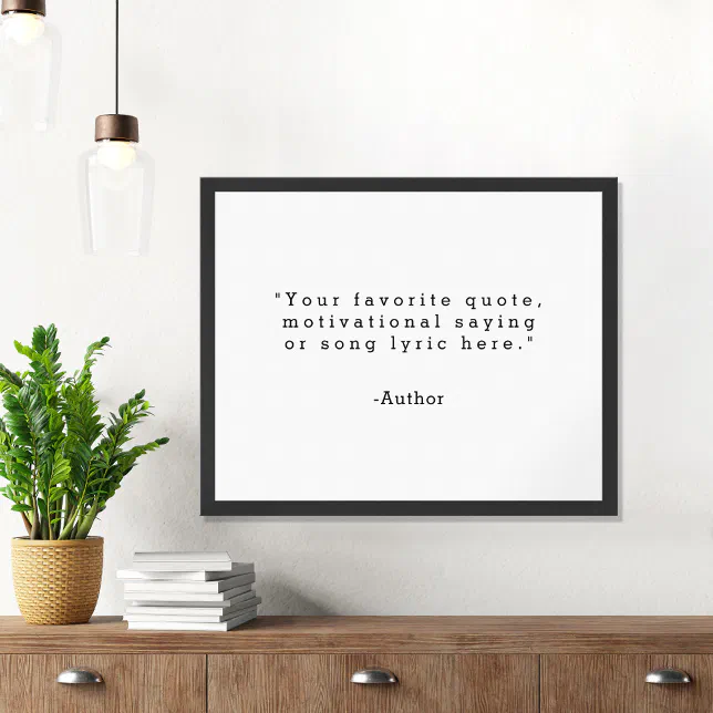 Create Your Own Quote Poster | Zazzle