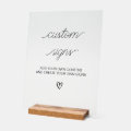 Create Your Own Sign Minimalist Wedding Sign | Zazzle