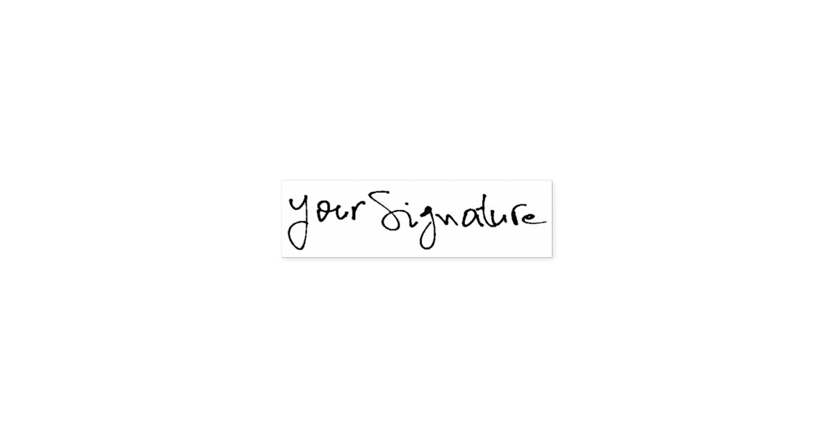 Create Your Own Signature Self-inking Stamp | Zazzle