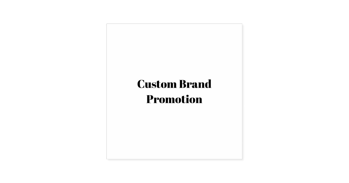 Create Your Own Simple Brand Promotion Self-inking Stamp | Zazzle