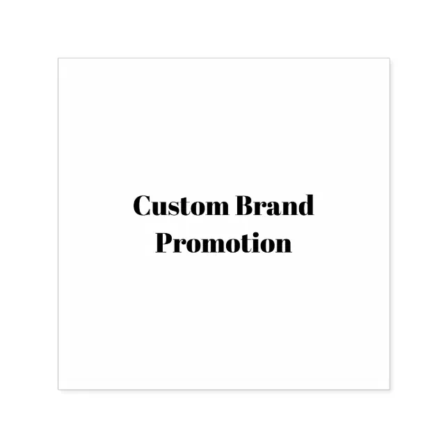 Create Your Own Simple Brand Promotion Self-inking Stamp | Zazzle