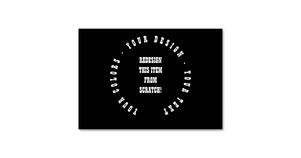 Create Your Own Table Number Zazzle