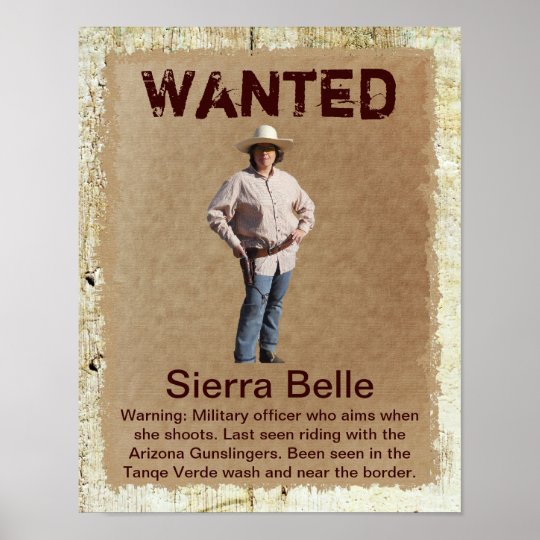 Create Your Own Wanted Poster | Zazzle.co.uk