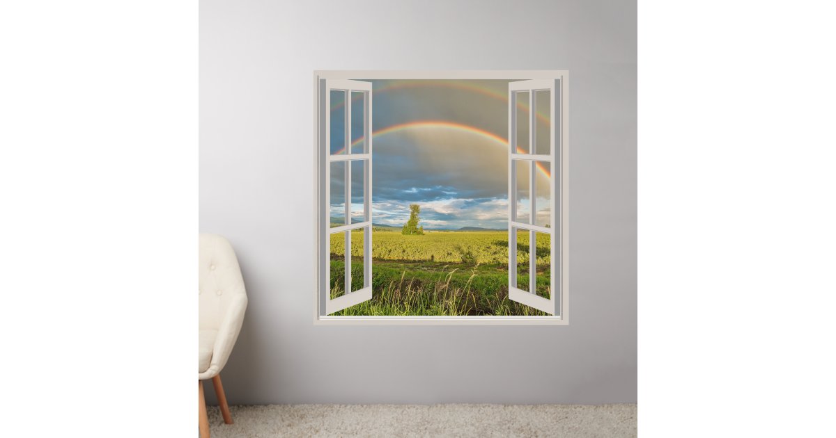 Create your own window view wall decal | Zazzle