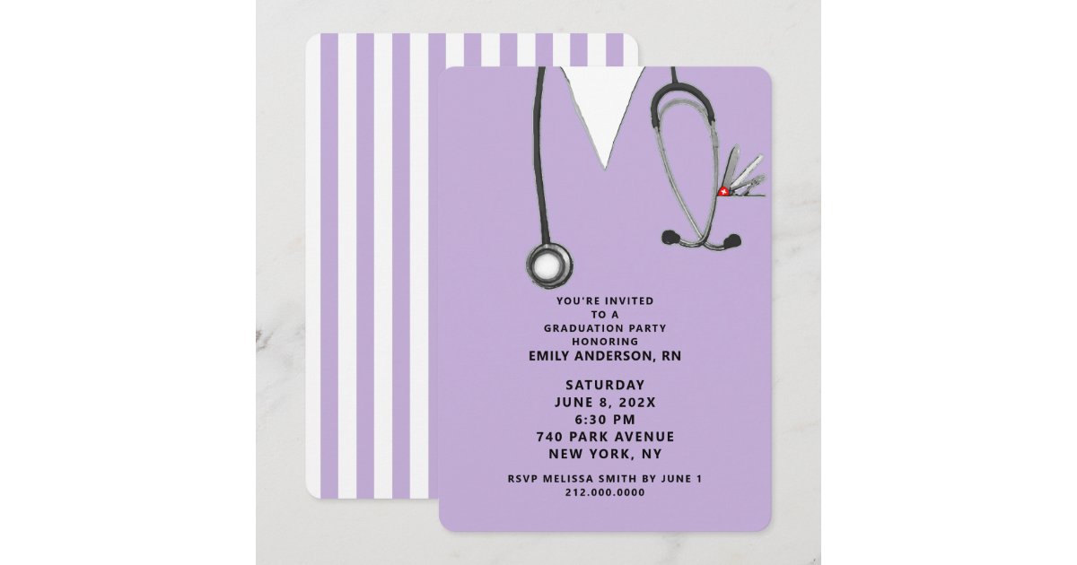 Creative Nurse Graduation Party Invitation | Zazzle