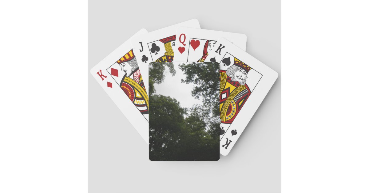 Creepy Forest Playing Cards | Zazzle