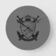 Crest Round Clock | Zazzle