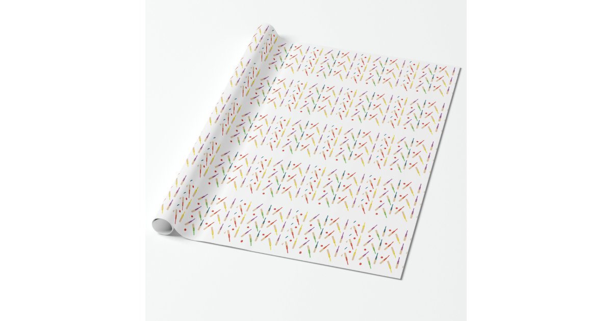 Cricket Bats and Balls Wrapping Paper | Zazzle