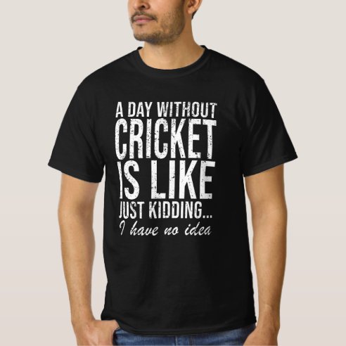 Funny Cricket T-Shirts & Shirt Designs | Zazzle UK
