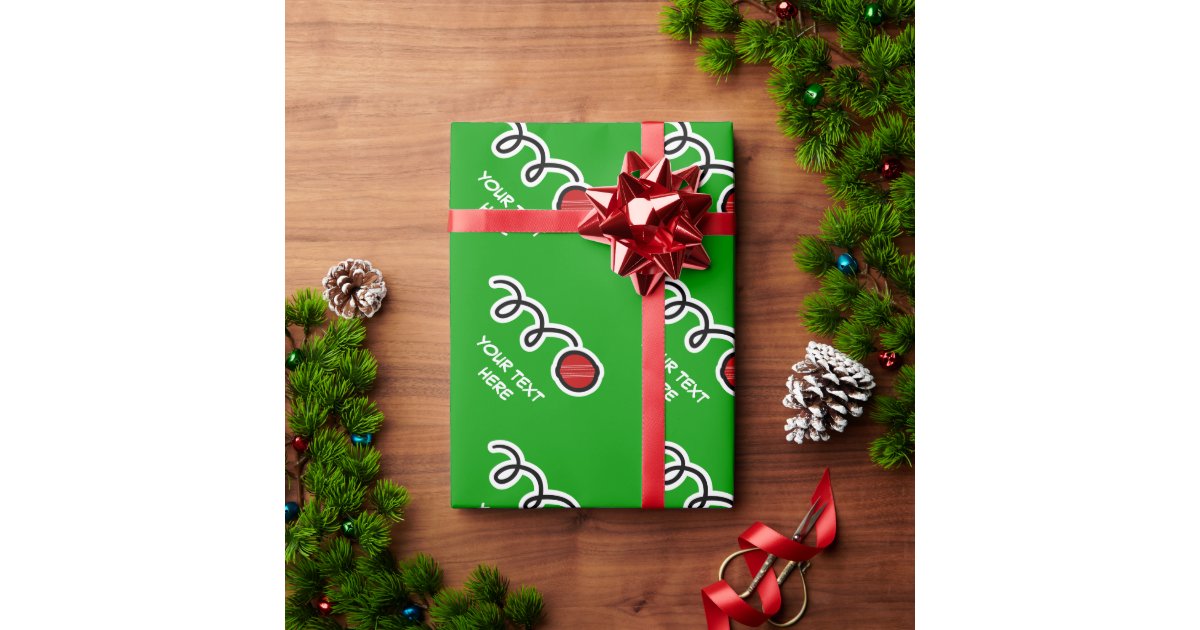 Cricket theme wrapping paper | Custom sport design | Zazzle