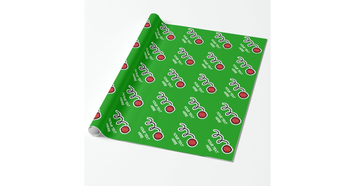 Cricket theme wrapping paper | Custom sport design | Zazzle