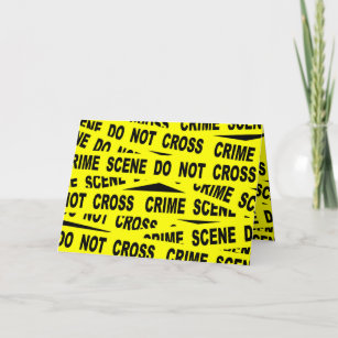Crime Scene Cards | Zazzle UK