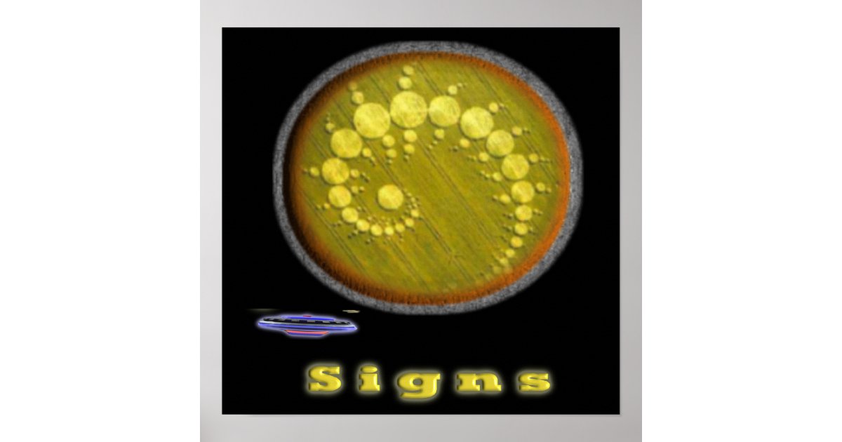 Crop circle creation poster | Zazzle