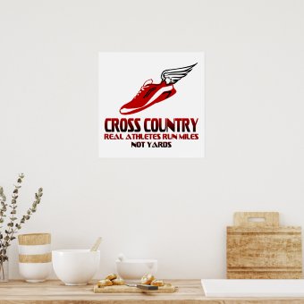 Cross Country Running Poster | Zazzle