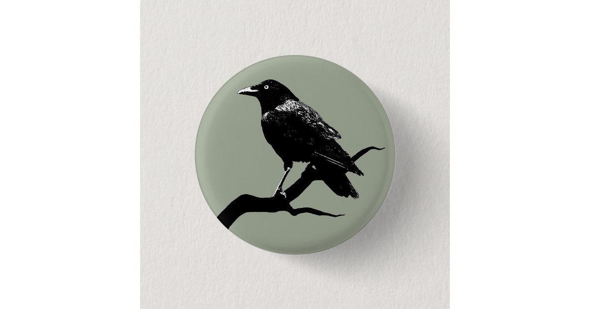 Crow 3 Cm Round Badge | Zazzle