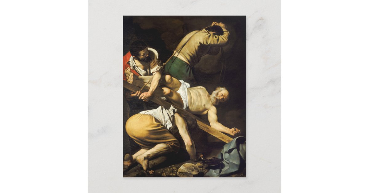 Crucifixion of Saint Peter - Caravaggio Postcard | Zazzle