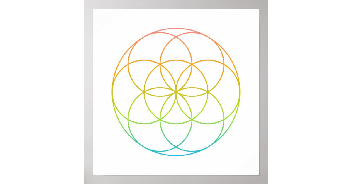 Crystal Grid - Seed Of Life Poster | Zazzle