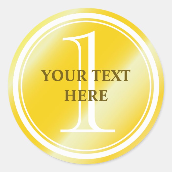 Custom 1st prize gold medal stickers and seals | Zazzle.co.uk