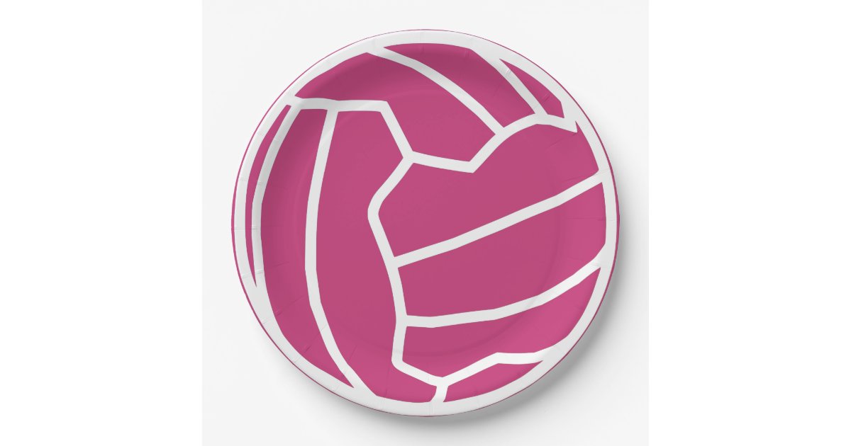 Custom Ball Design Netball Themed Party Paper Plate | Zazzle