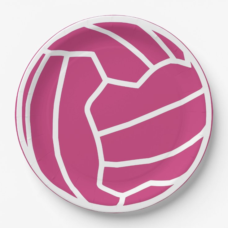 Custom Ball Design Netball Themed Party Paper Plate | Zazzle