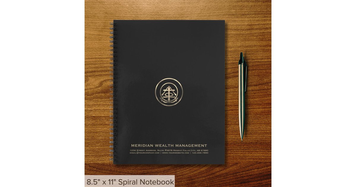 Custom Branded Spiral Notebook | Zazzle