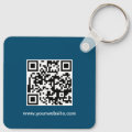 Custom Business Logo QR Code Marketing Key Ring | Zazzle