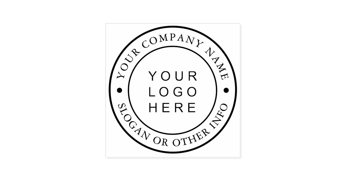 Custom Business Logo Self-inking Stamp | Zazzle