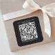 Custom Business QR Code Promotional Marketing Square Sticker | Zazzle