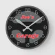 Custom car steering wheel garage wall clock design | Zazzle