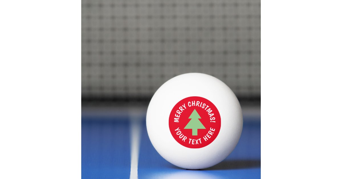 Custom Christmas ping pong balls for table tennis | Zazzle