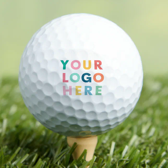 Custom Company Business Logo Branded Golf Balls | Zazzle