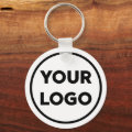 Custom Company Logo Corporate Swag Key Ring | Zazzle