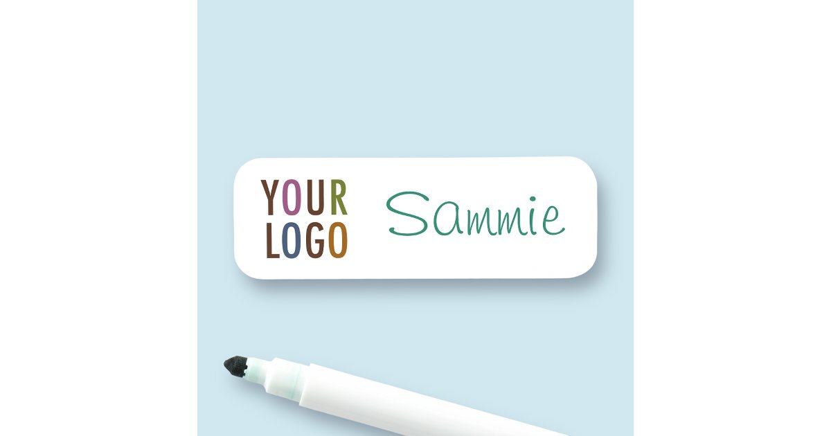 Custom Dry Erase Name Tag Reusable Name Badge | Zazzle