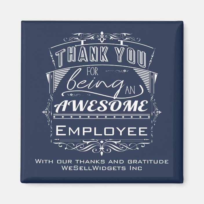 Custom Employee Appreciation Thank You Magnet | Zazzle.co.uk