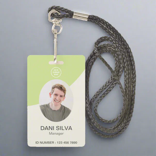 Custom Employee ID Badge Company Photo Badges | Zazzle