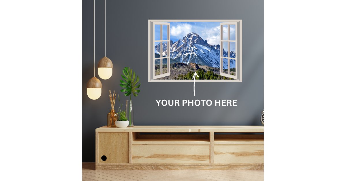 Custom Fake Faux Window Poster | Zazzle