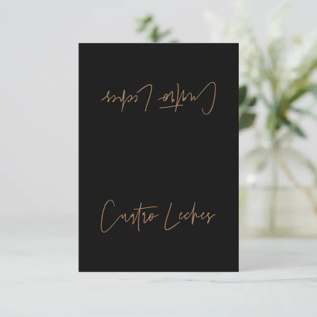 Custom Food Label Tent Card - Shelby | Zazzle