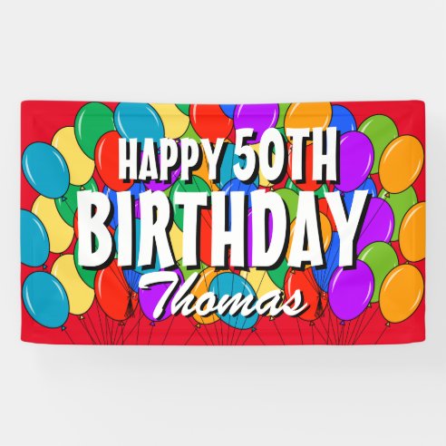 Happy 50th Birthday Posters & Prints | Zazzle UK