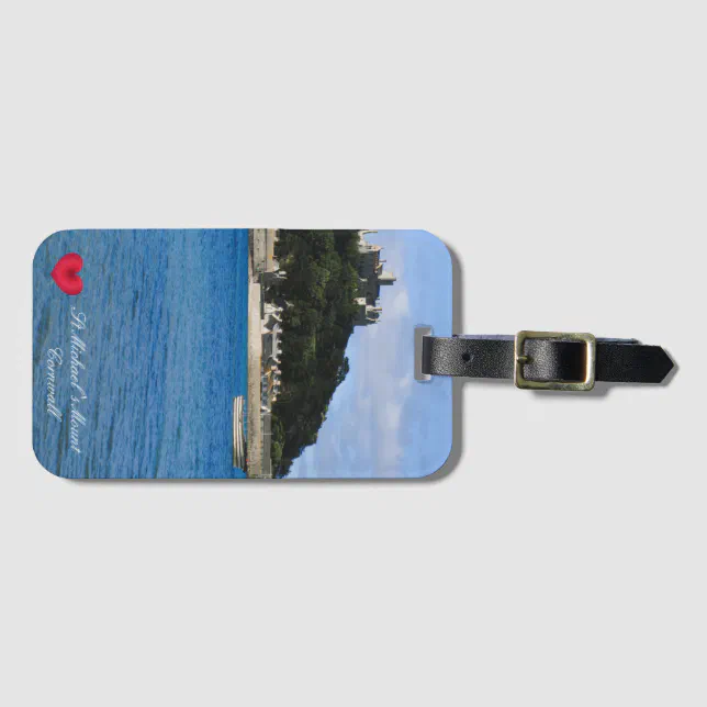 Custom Heart St Michaels Mount Cornwall Photo Luggage Tag | Zazzle