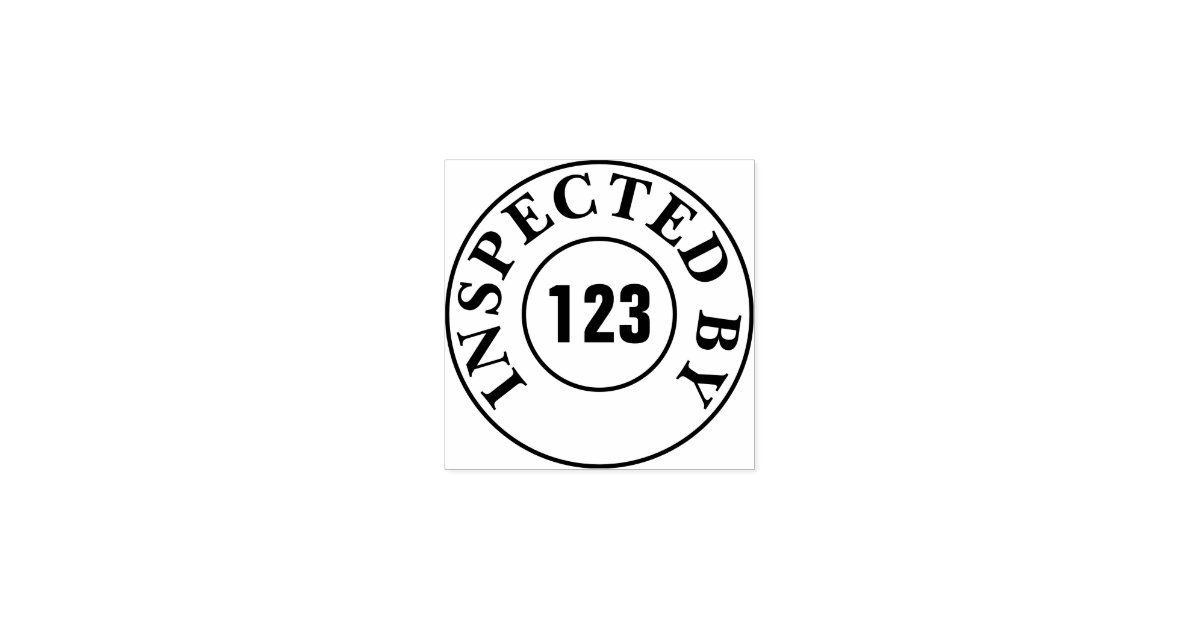 Custom Inspection Stamp | Zazzle
