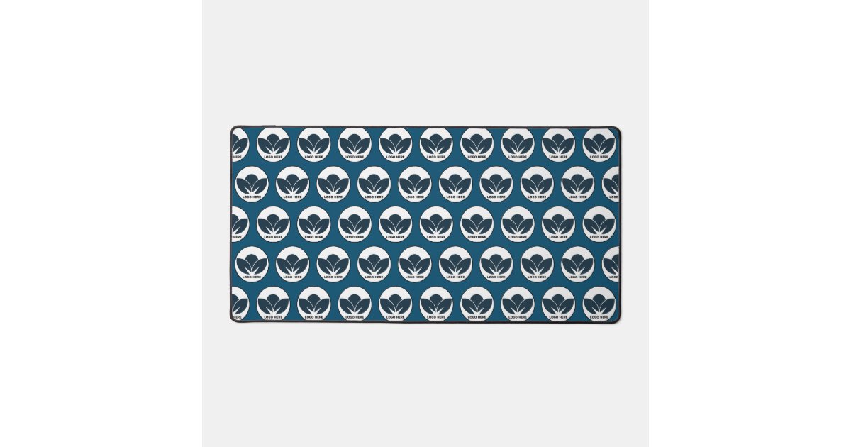 Custom Logo Desk Mat – Personalised Office Mouse | Zazzle