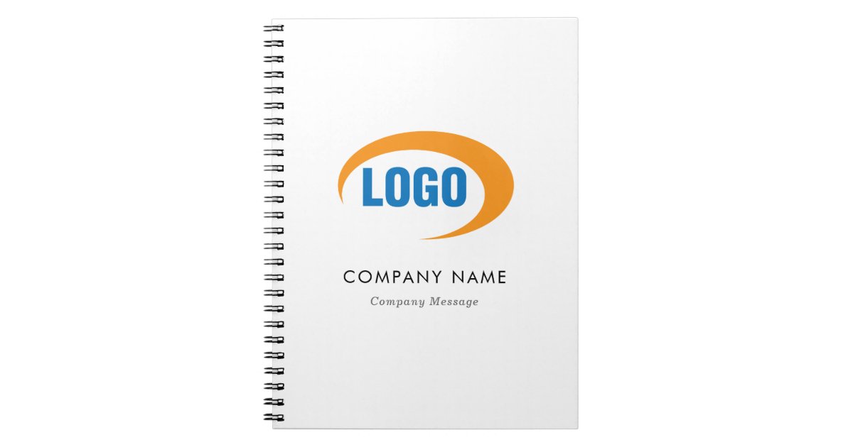 Custom Logo Notebook | Zazzle