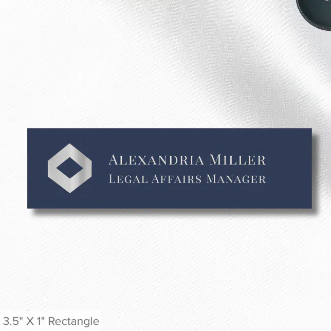 Custom Magnetic Name Tags with Logo | Zazzle