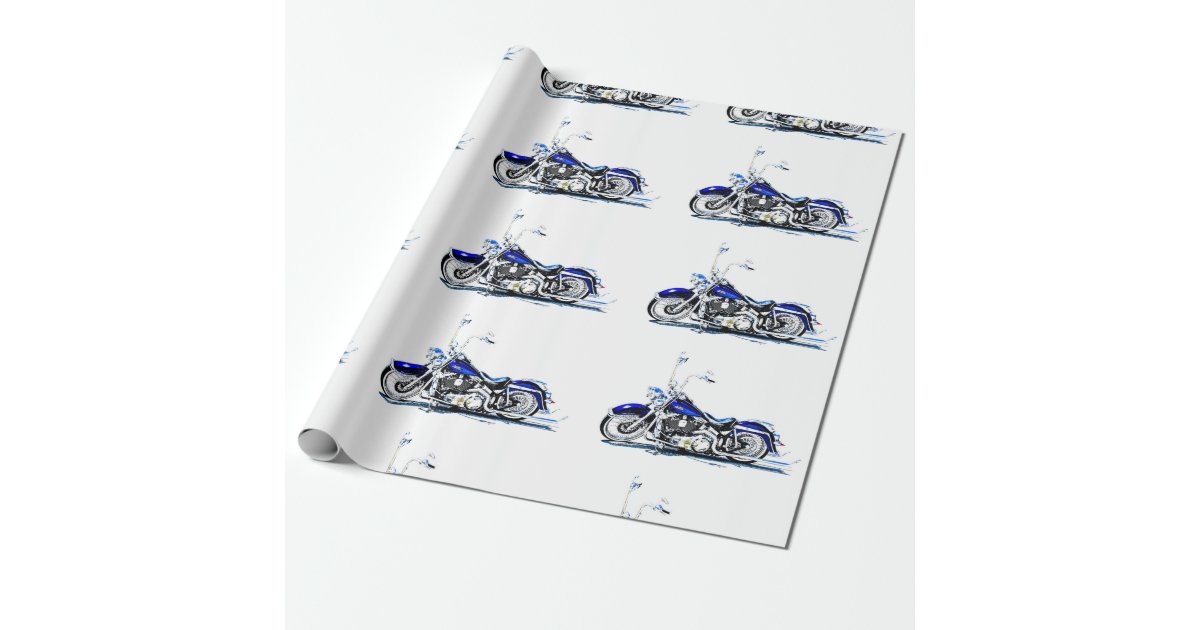 Custom Motorcycle Wrapping Paper | Zazzle