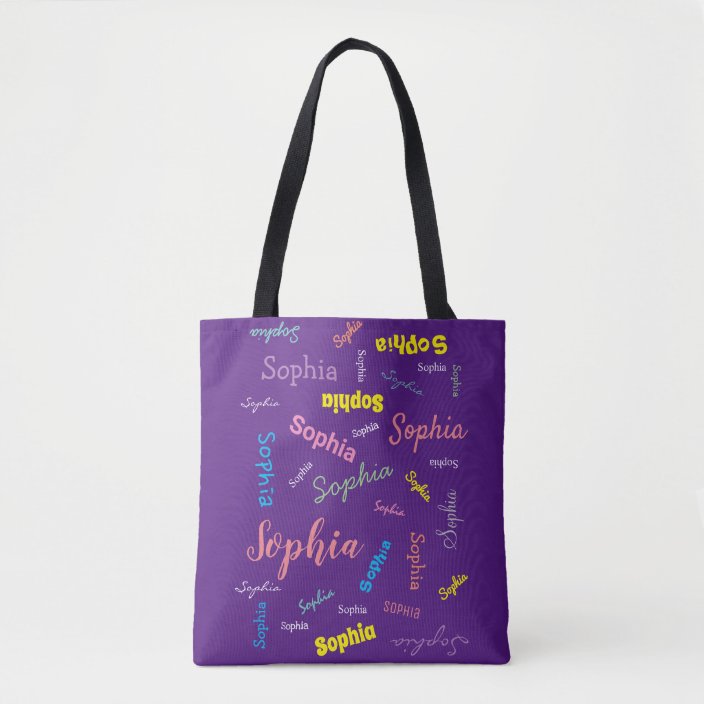 Custom Name Personalised Girls Tote Bag | Zazzle.co.uk