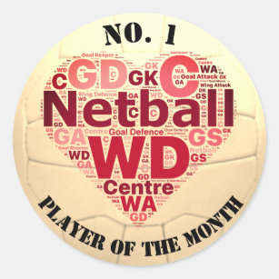 Netball Stickers & Labels | Zazzle UK