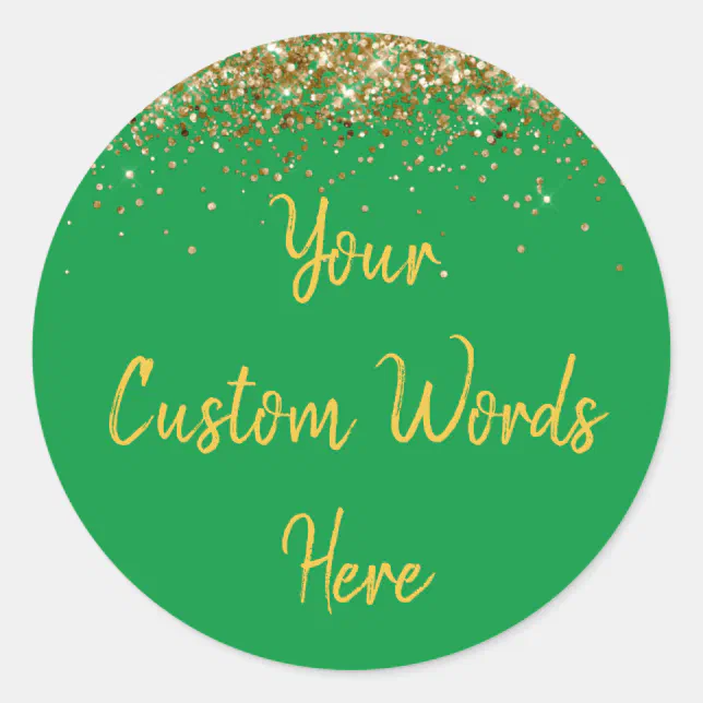Custom Party Favour Personalised Birthday Classic Round Sticker | Zazzle